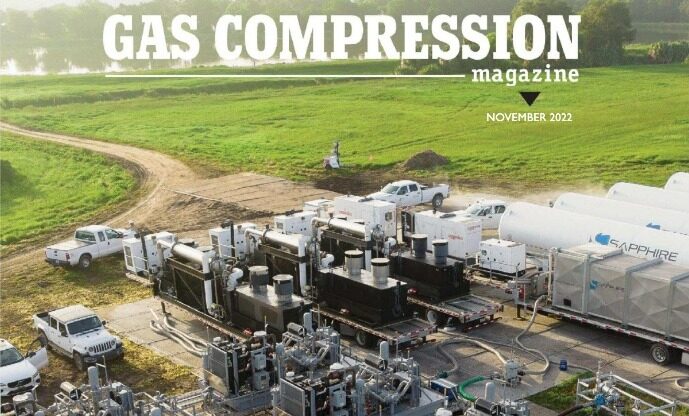 Sapphire Featured on the Cover of Gas Compression Magazine - Sapphire Gas Solutions