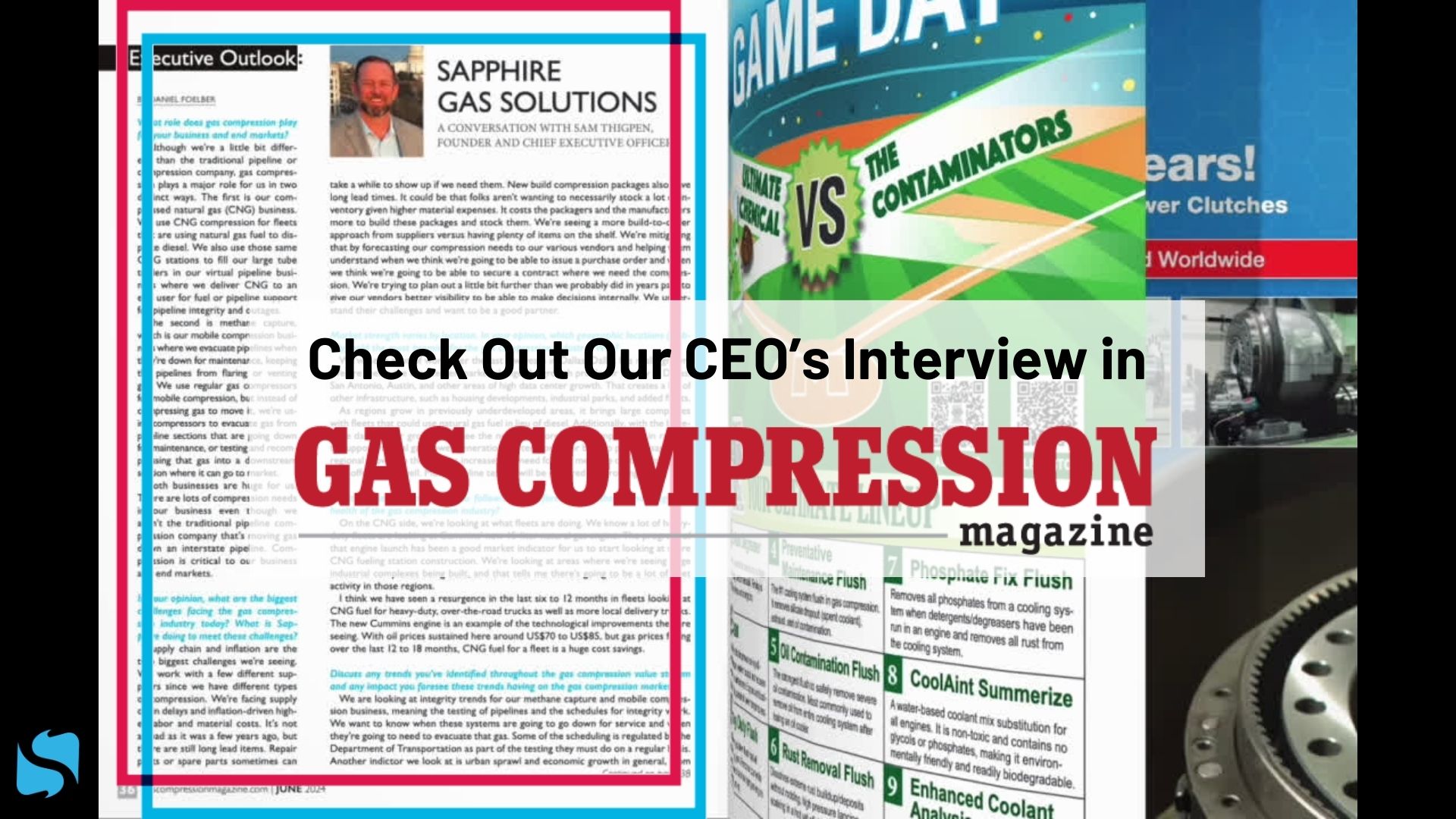 CEO Sam Thigpen Interviewed for Gas Compression Magazine - Sapphire Gas ...